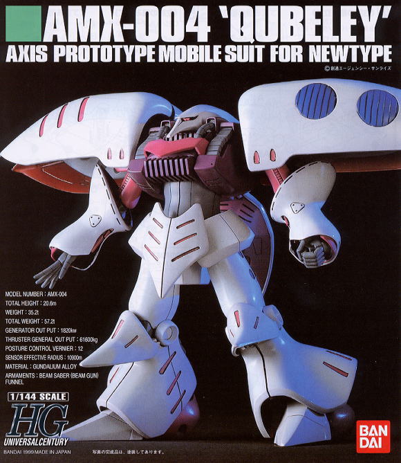 Gundam Bandai HGUC AMX 004 Qubeley