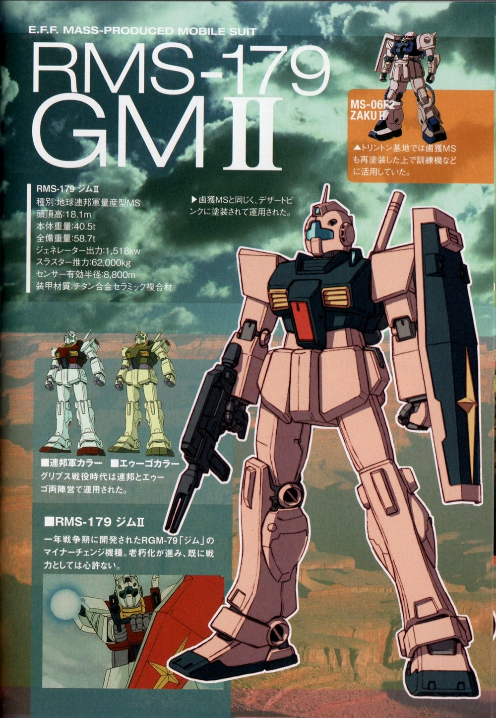 Bandai Limited HGUC RMS 179 GM II Desert Color Ver.