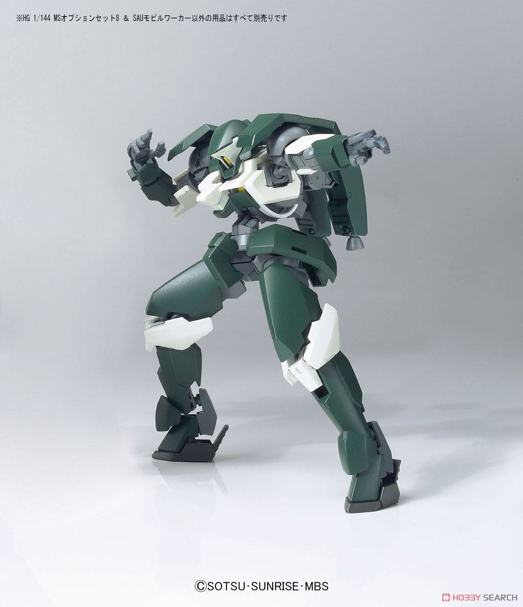0 Bandai HG IBO MS Option Set 8 & Sau Mobile Worker