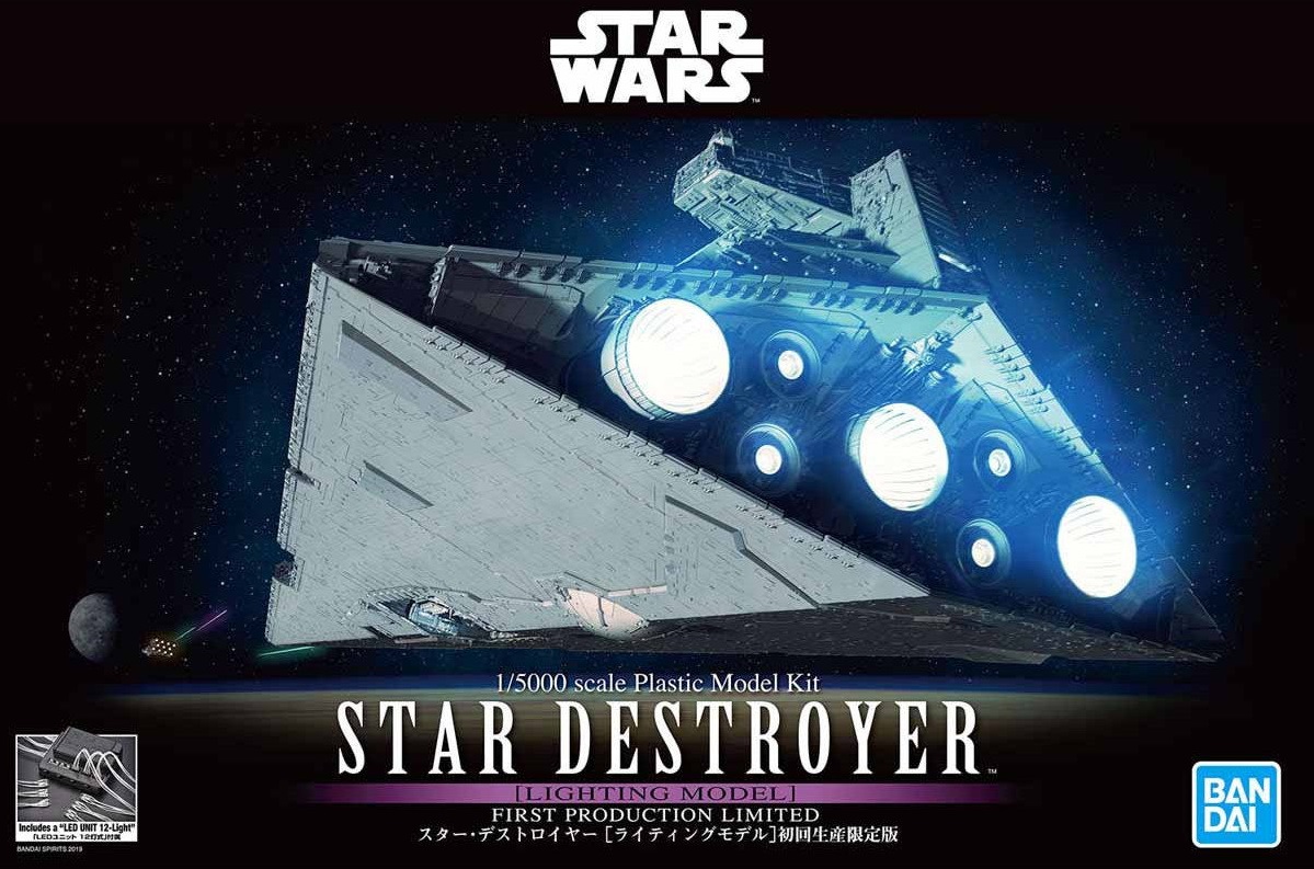 Bandai 1 5000 STAR DESTROYER [LIGHTING MODEL] FIRST PRODUCTI