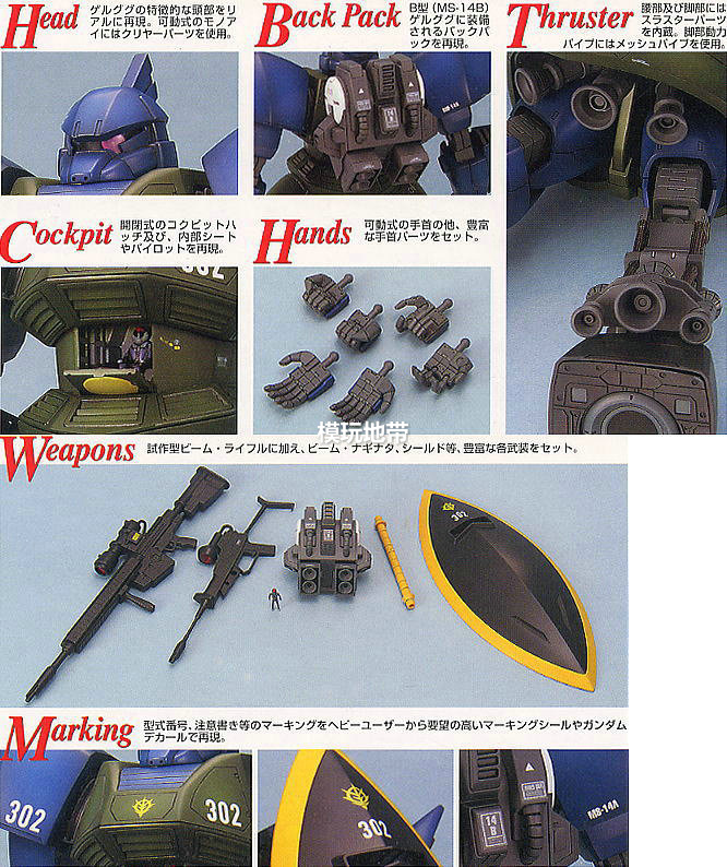 Gundam Bandai MG MS 14A GELGOOG