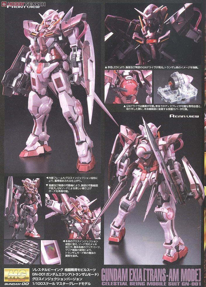 Bandai MG Gundam EXia [Trans Am Mode]