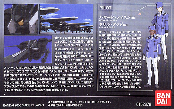 0 Gundam Bandai HG 00 Over Flag