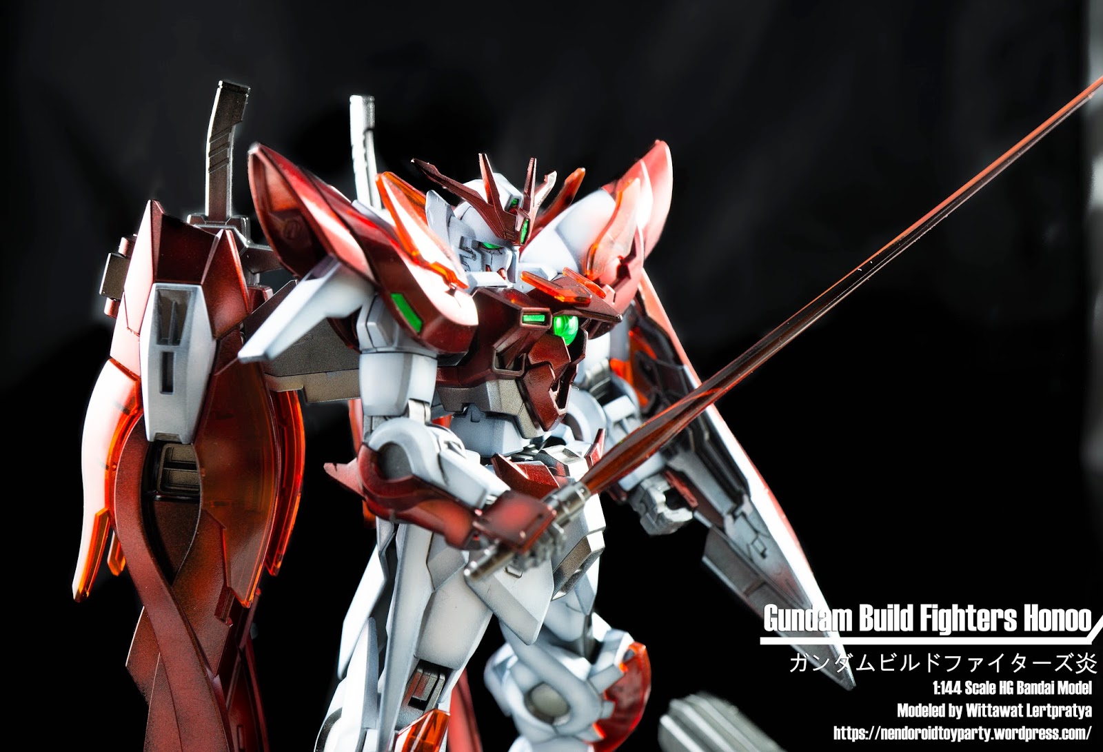 0 Bandai HGBF Wing Gundam Zero Honoo