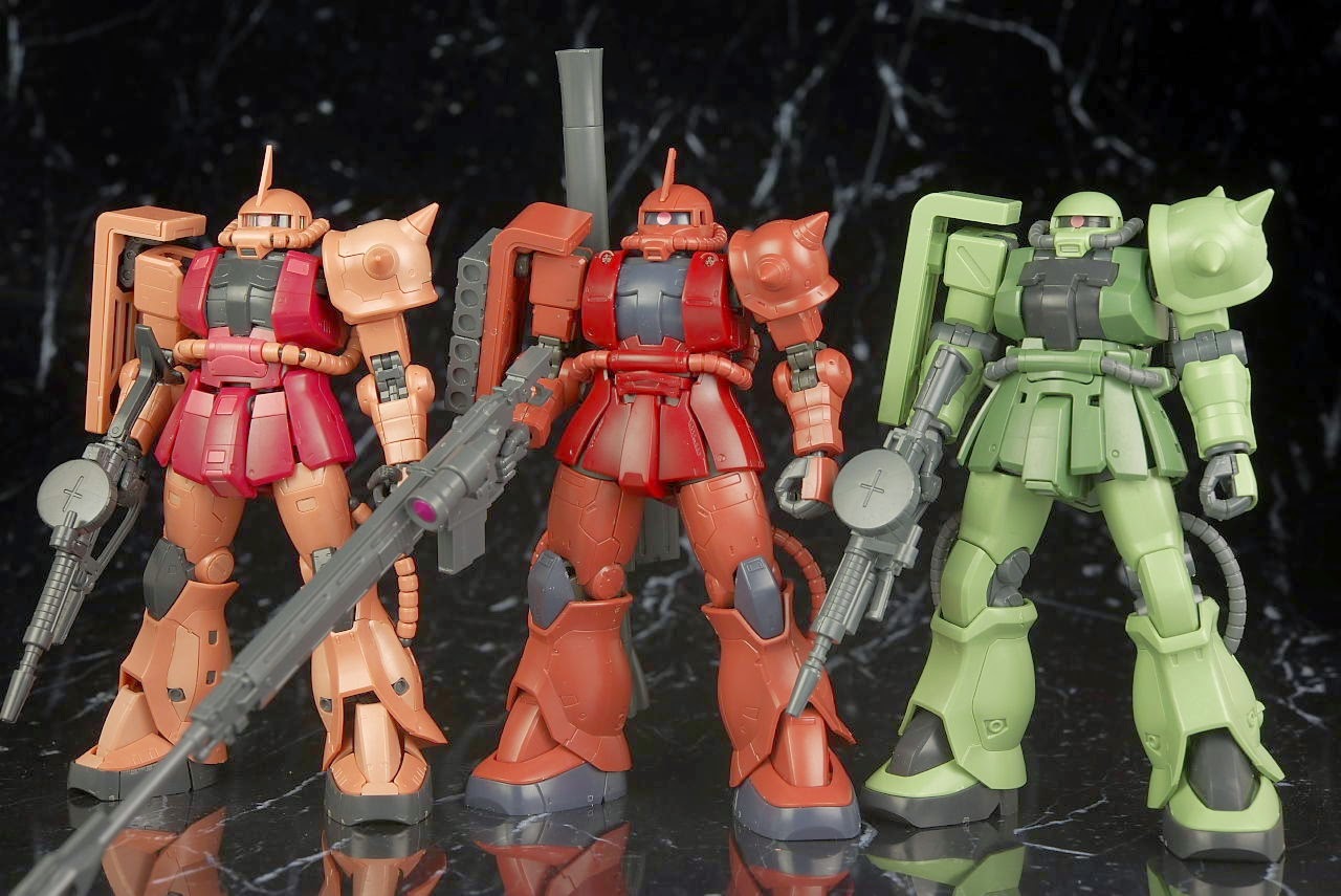 Bandai HGUC The Origin Char Aznables Custom Zaku II