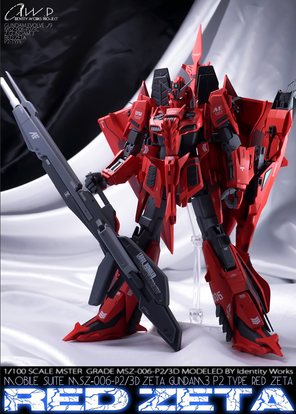 Bandai MG Zeta Gundam III P2 Type Red Zeta