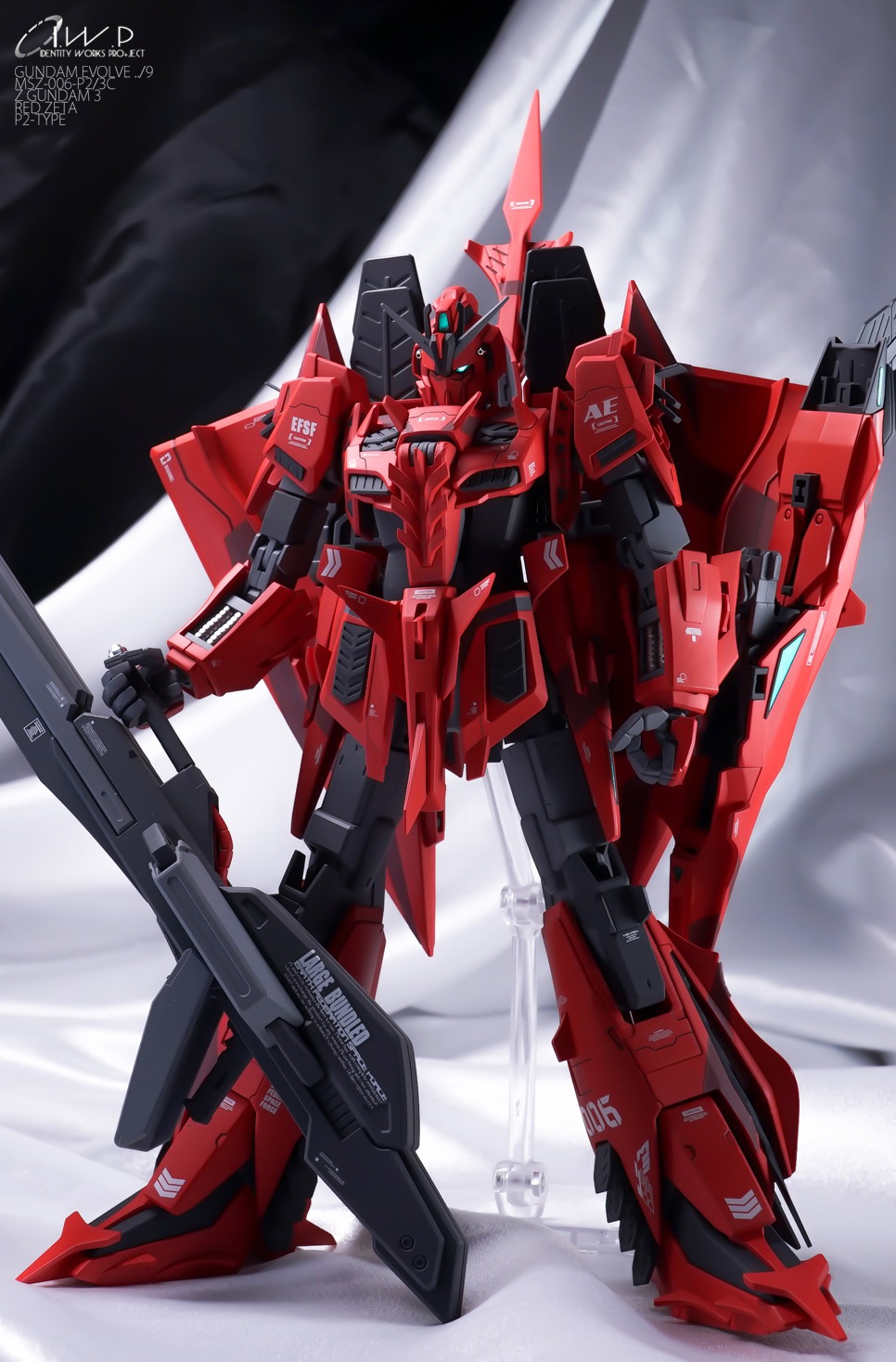 Bandai MG Zeta Gundam III P2 Type Red Zeta