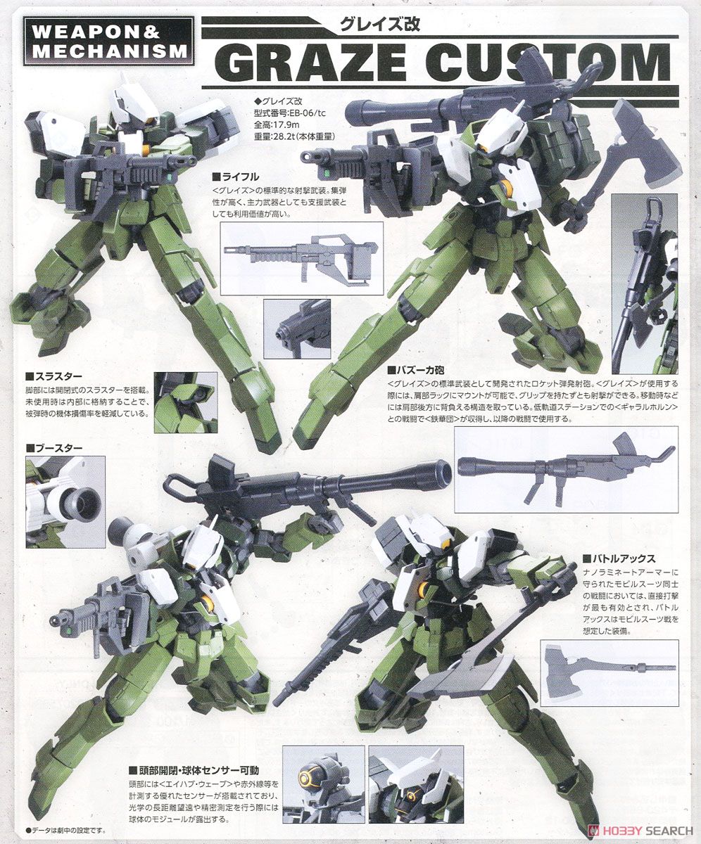 Bandai 1 100 IBO Graze Custom